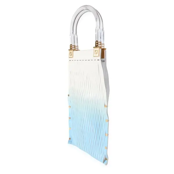 Fendi Gradient Laser Cut Patent & Suede Sunny Top Handle Bag