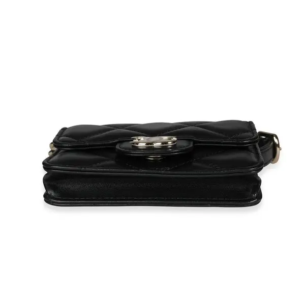 Chanel Quilted Lambskin Belt Bag - Black