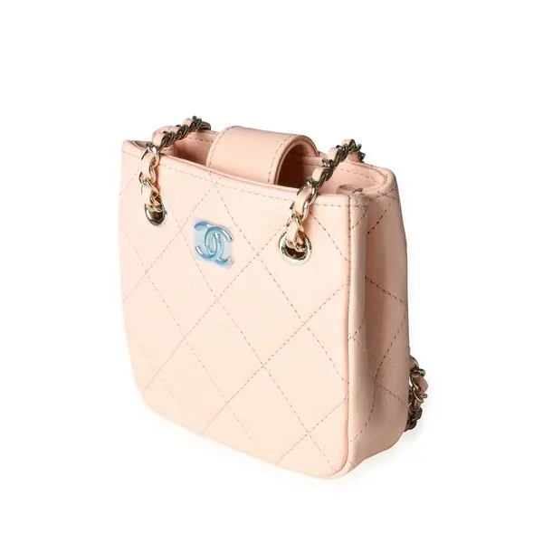 Chanel Quilted Lambskin Shopping Bag
