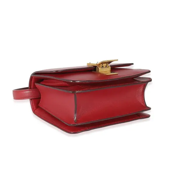Celine Smooth Calfskin Classic Box Bag - Red