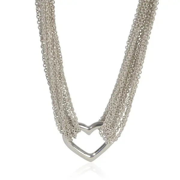 Tiffany & Co. Sterling Silver Multi Strand Heart Necklace - Sterling_silver