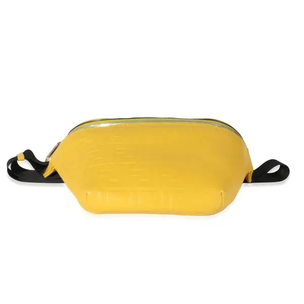 Fendi Calfskin Ff 1974 Embossed Belt Bag