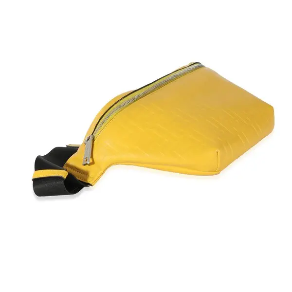 Fendi Calfskin Ff 1974 Embossed Belt Bag