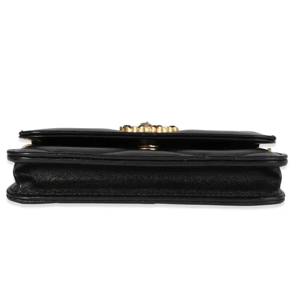 Chanel Quilted Lambskin 19 Coin Purse With Chain