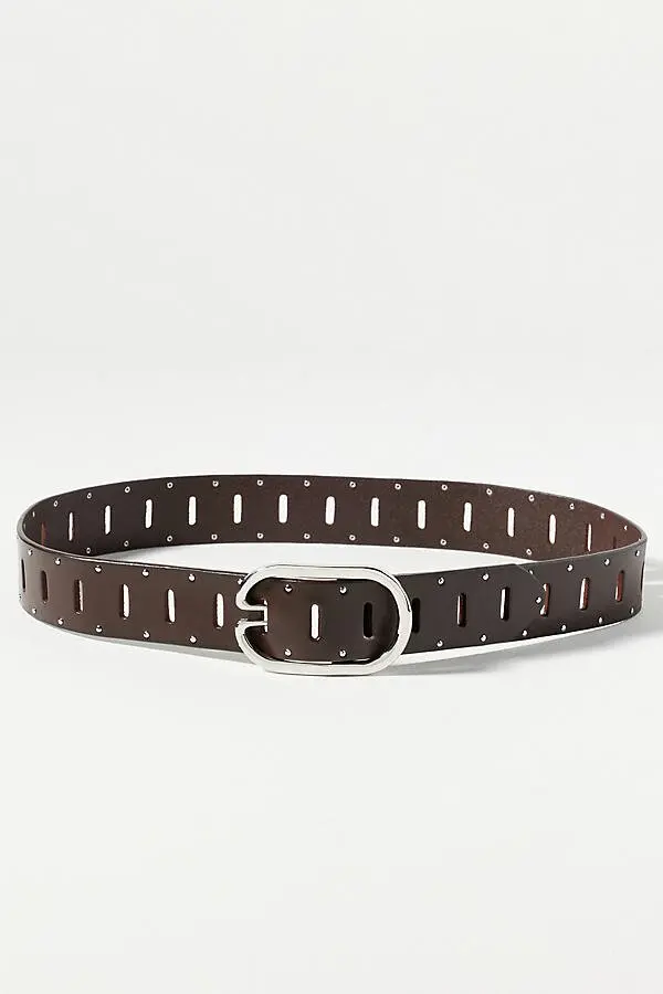 Anthropologie Studded Belt - Brown