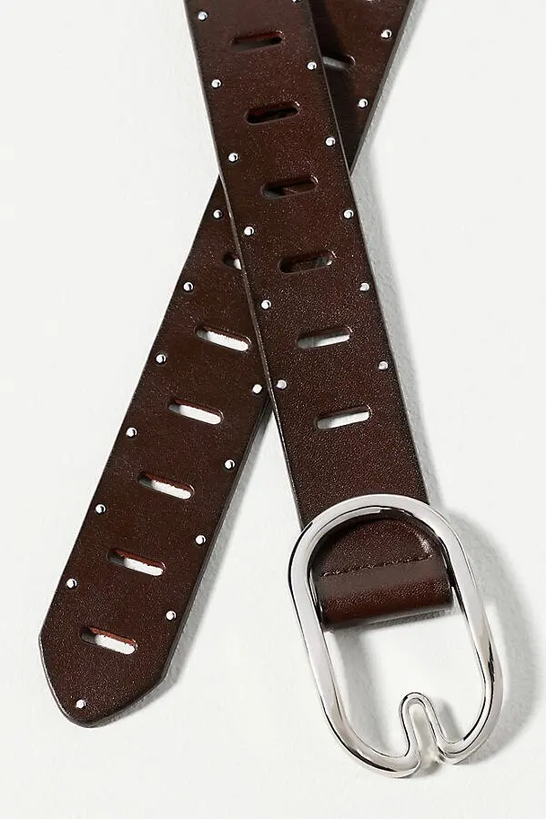 Anthropologie Studded Leather Belt