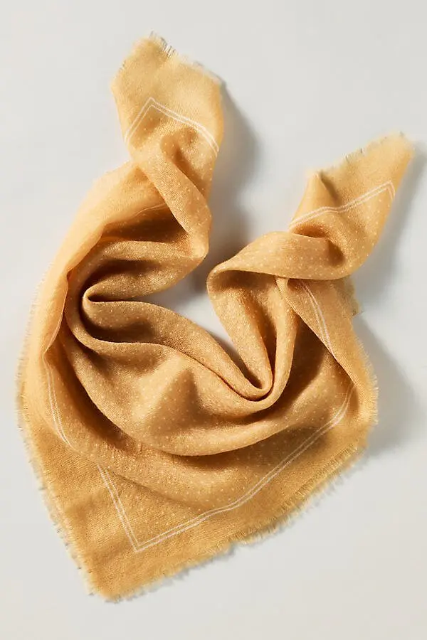 WYETH Layla Cashmere Bandana Scarf - Taupe