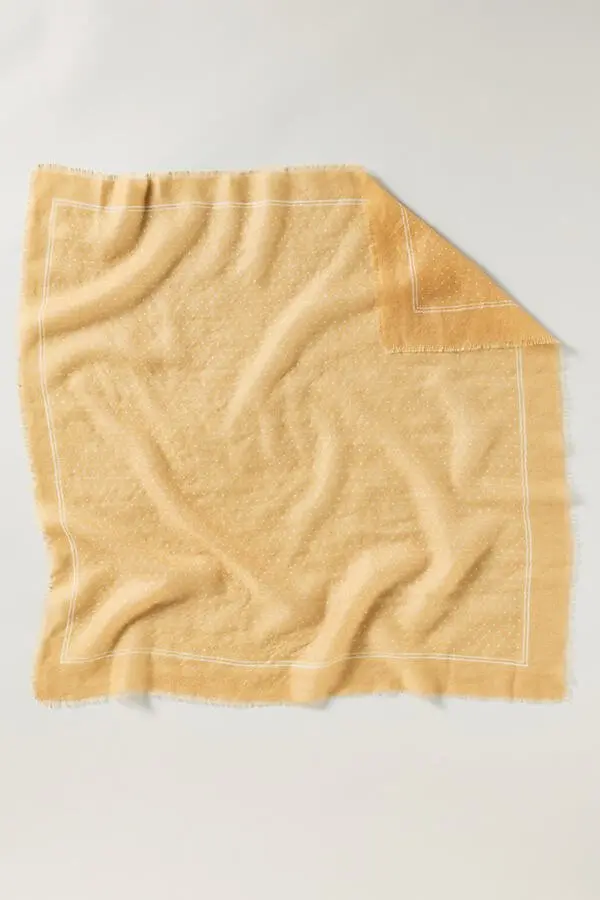 WYETH Layla Cashmere Bandana Scarf - Taupe