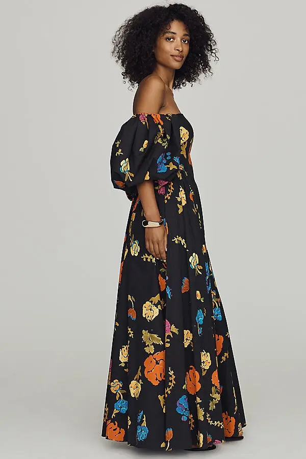 Caroline Constas Christa Off-shoulder Maxi Dress