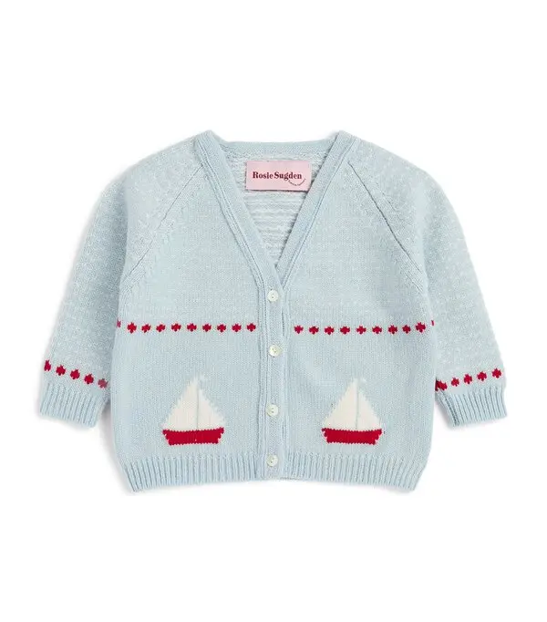 Rosie Sugden Cashmere Cardigan - Blue