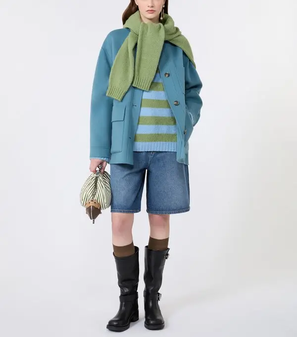 Max Mara Striped Crew Neck Sweater