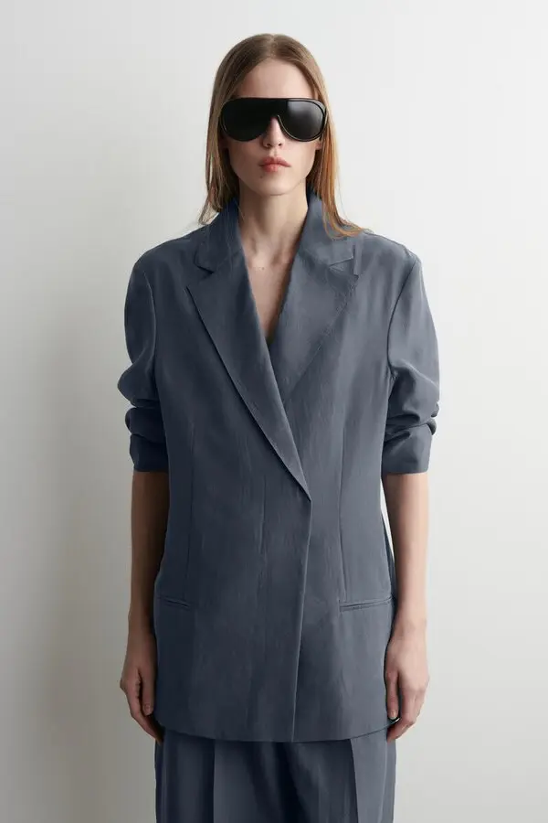 Cos Washed-silk Blazer