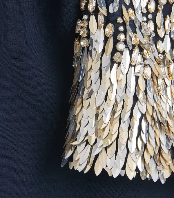 Jenny Packham Anita Embellished Cuff Maxi Dress