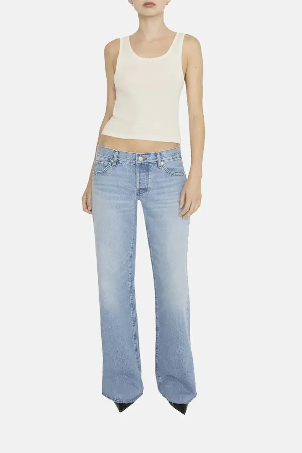 FRAME The Pixie Gray Jeans - Sky Blue
