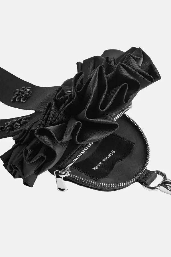 Simone Rocha Rosette Coin Purse With Embroidery