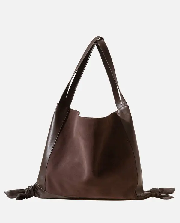 Hereu Cador Suede Tote Bag - Brown