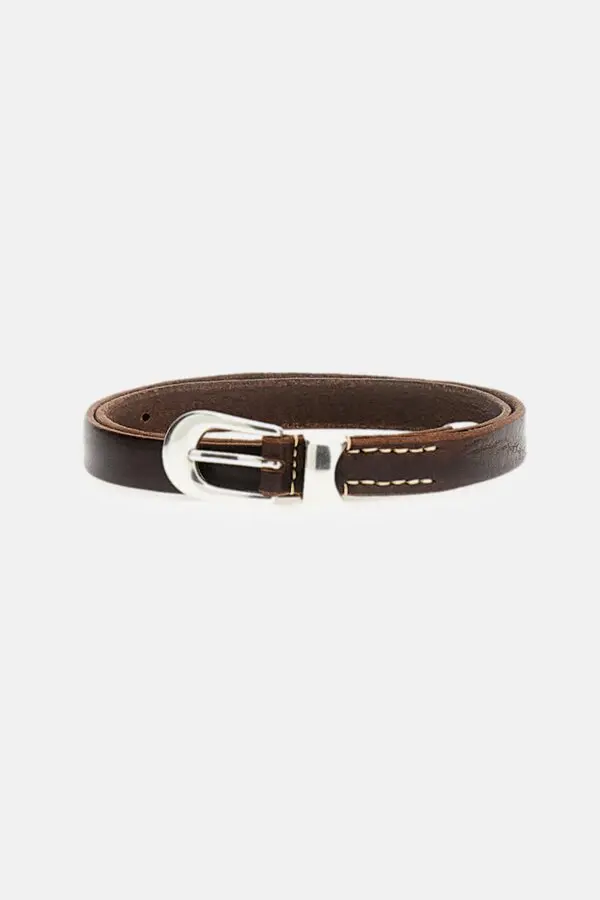 Our Legacy Leather Belt - Marrone