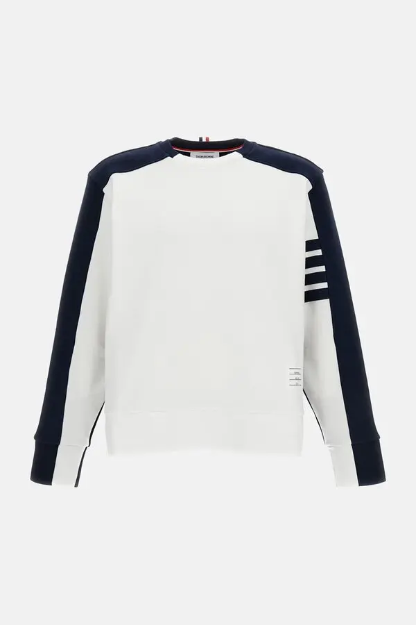 Thom Browne Crewneck Sweatshirt 4-bar Colorblock - Multicolor