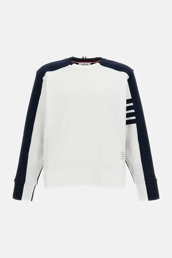 Thom Browne 4-bar Colorblock Crewneck Sweatshirt - Multicolore