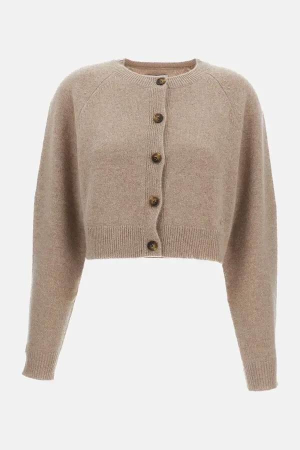 Loulou De Saison Heike Cashmere Cardigan - Beige