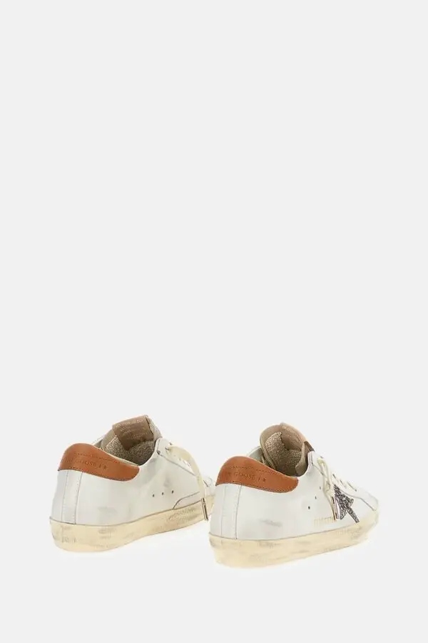 GOLDEN GOOSE Super Star Distressed Leather Sneakers