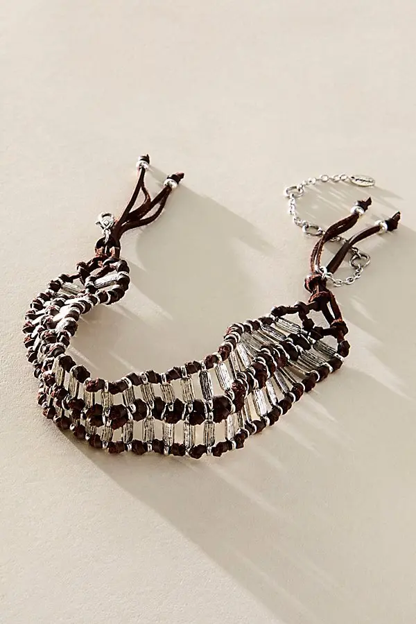 Free People Alexa Choker Necklace - Cocoa