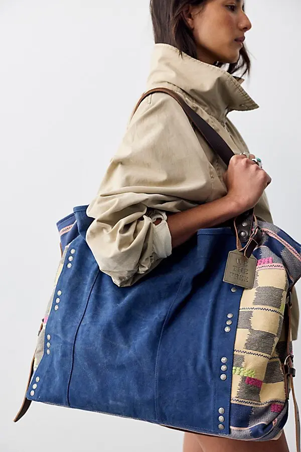 Free People We The Free Patchwork Tote Bag