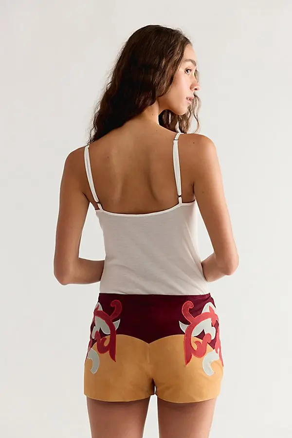 NIGEL PRESTON Festival Suede Shorts