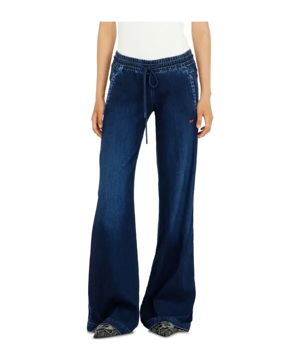 DIESEL® D-ainty Wide Leg Jeans - Dark Blue
