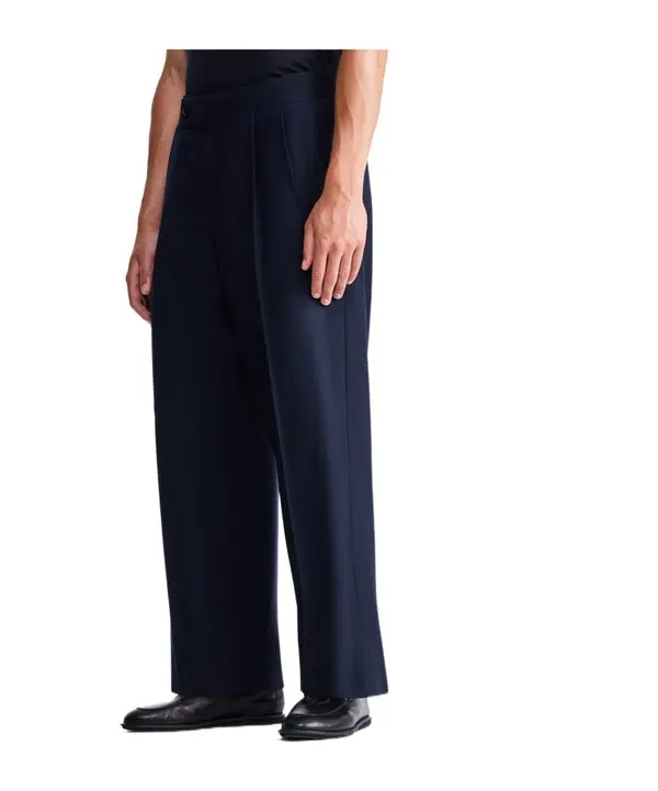 Giorgio Armani Straight-leg Casual Trousers - Black