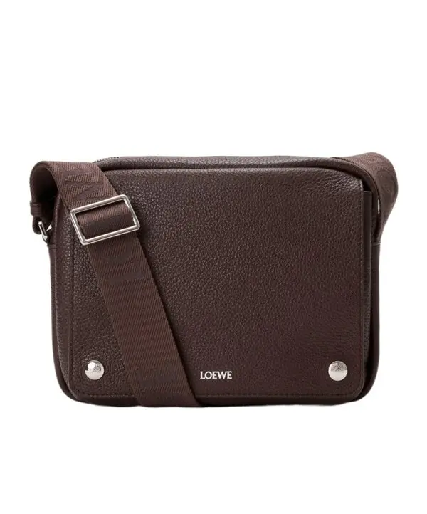 Loewe Pebble Medium Messenger Bag - Chocolate