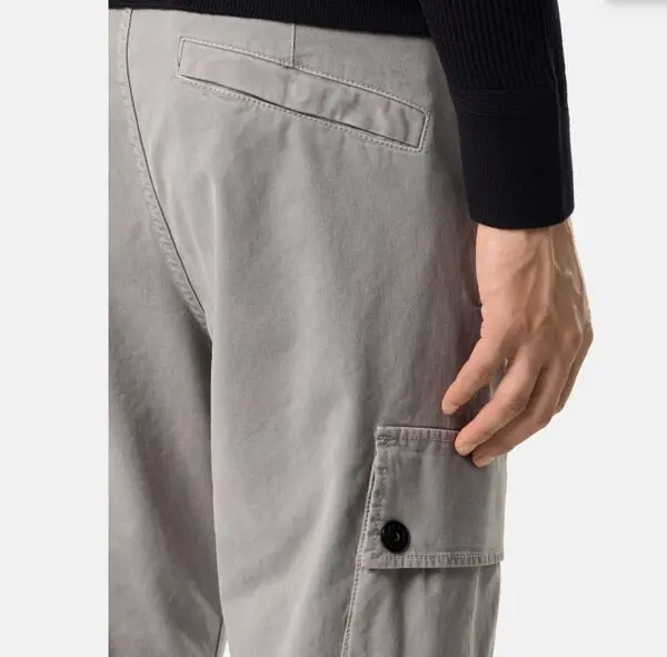 Stone Island Logo Patch Cargo Trousers