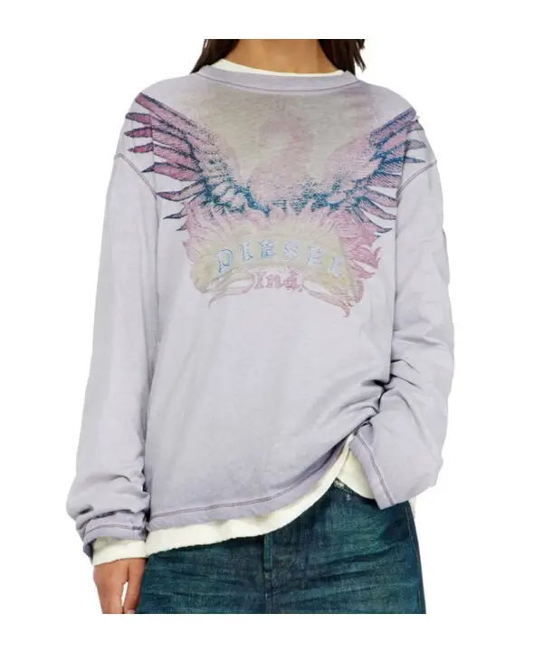 DIESEL® Long-sleeve Graphic T-shirt