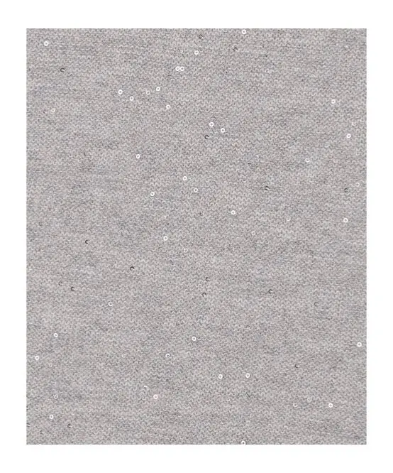 Fabiana Filippi Sequin Embellished Crew Neck Short Sleeve Sweater - Grey