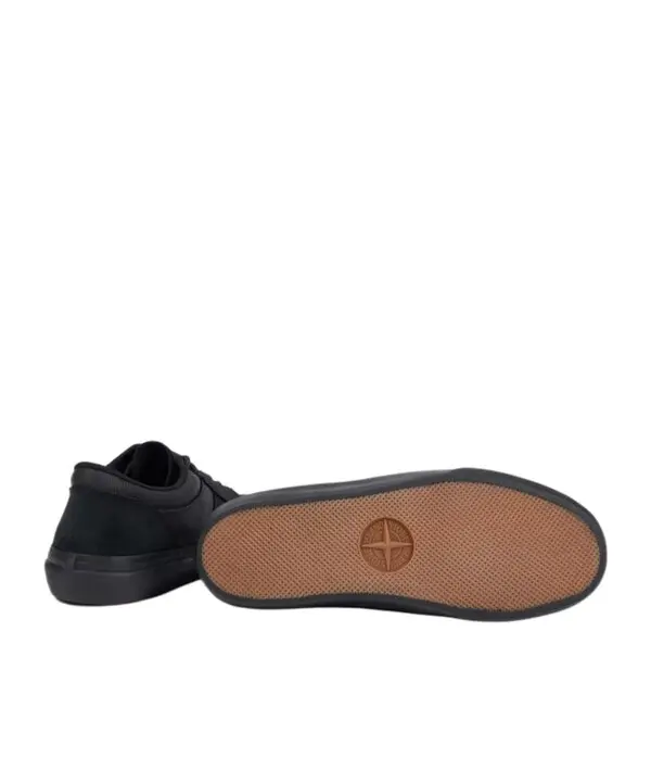 Stone Island Low-top Trainers With Compass Logo Patch