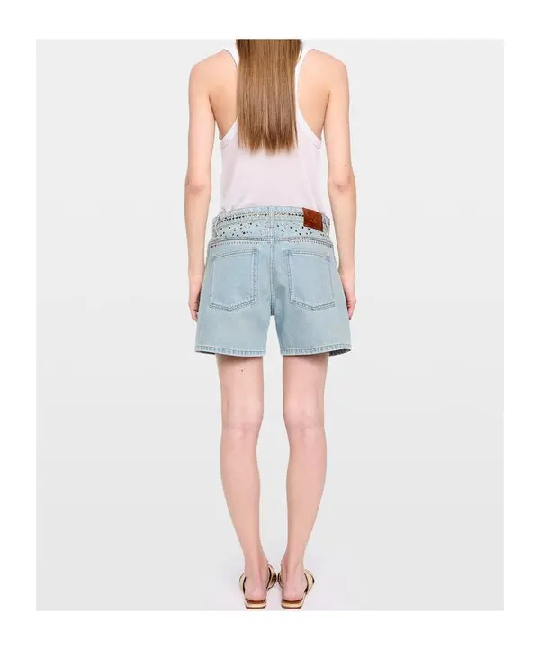 Zadig&Voltaire Embellished Denim Shorts