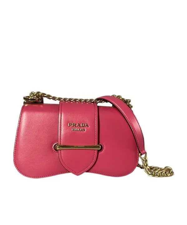 Prada Logo Shoulder Bag - Pink