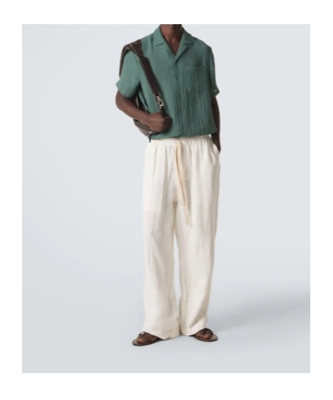 Le Kasha Botad Linen Bowling Shirt