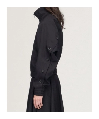 Y3 Button-detail Elasticated-waist Jacket