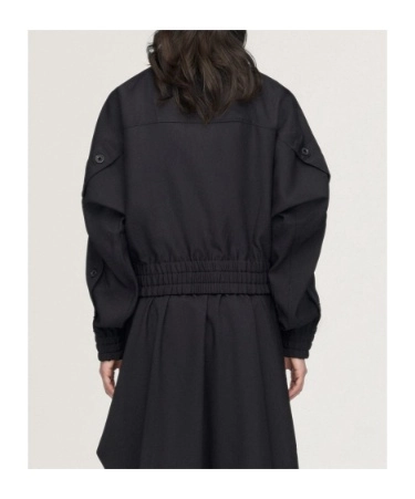 Y3 Button-detail Elasticated-waist Jacket
