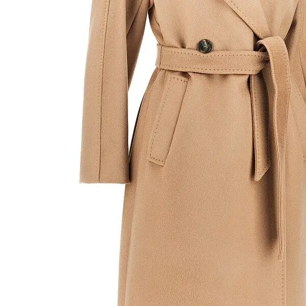 Max Mara Resina Belted Long Coat - Camel