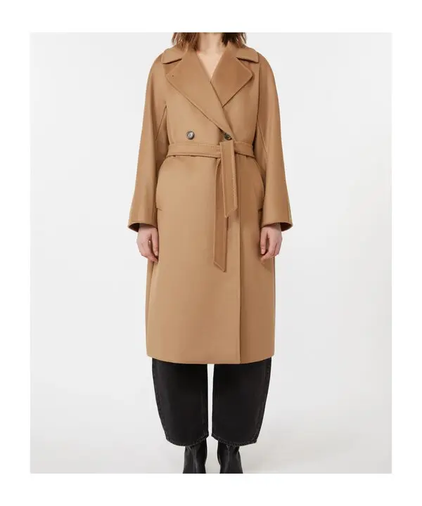 Max Mara Resina Belted Long Coat - Camel