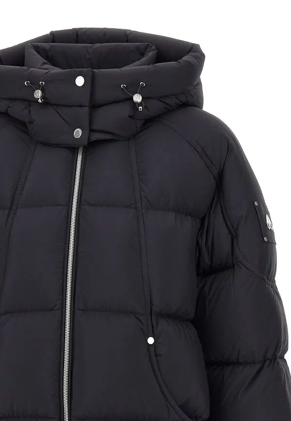 Moose Knuckles Zip-up Hooded Down Jacket