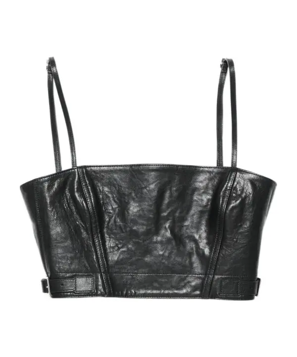 Acne Studios Leather Crop Top