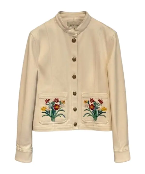 Valentino Garavani Long-sleeved Knitwear With Embroidered Pockets - Nude