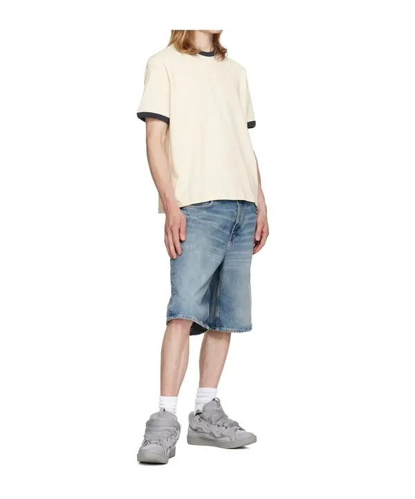LANVIN Round Toe Lace-up Sneakers