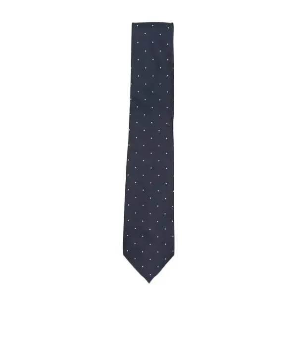 TOM FORD Micro Dotted Tie - Navy