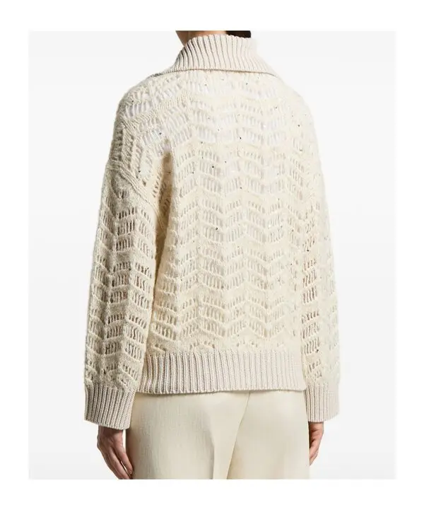 Peserico Openwork Knit Cardigan