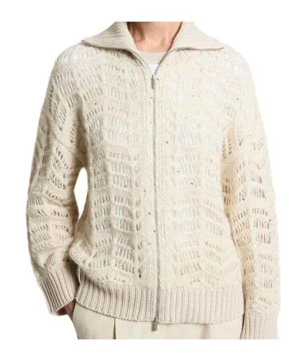 Peserico Openwork Knit Cardigan