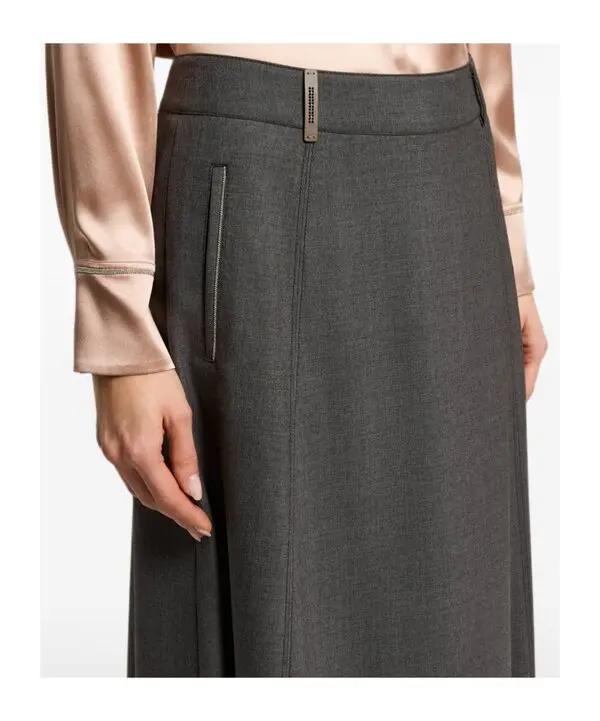 Peserico Belt-loop Maxi Skirt